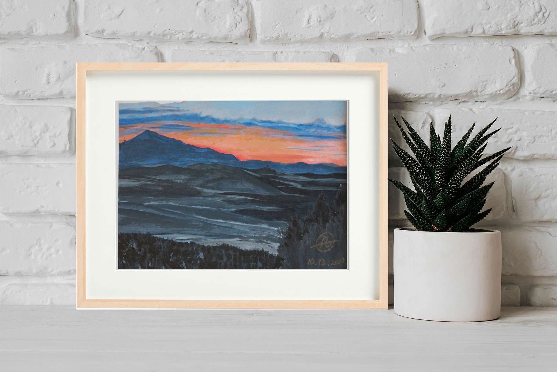 Sunset Mountains - Telluride, Colorado Acrylic - Art 4 MA
