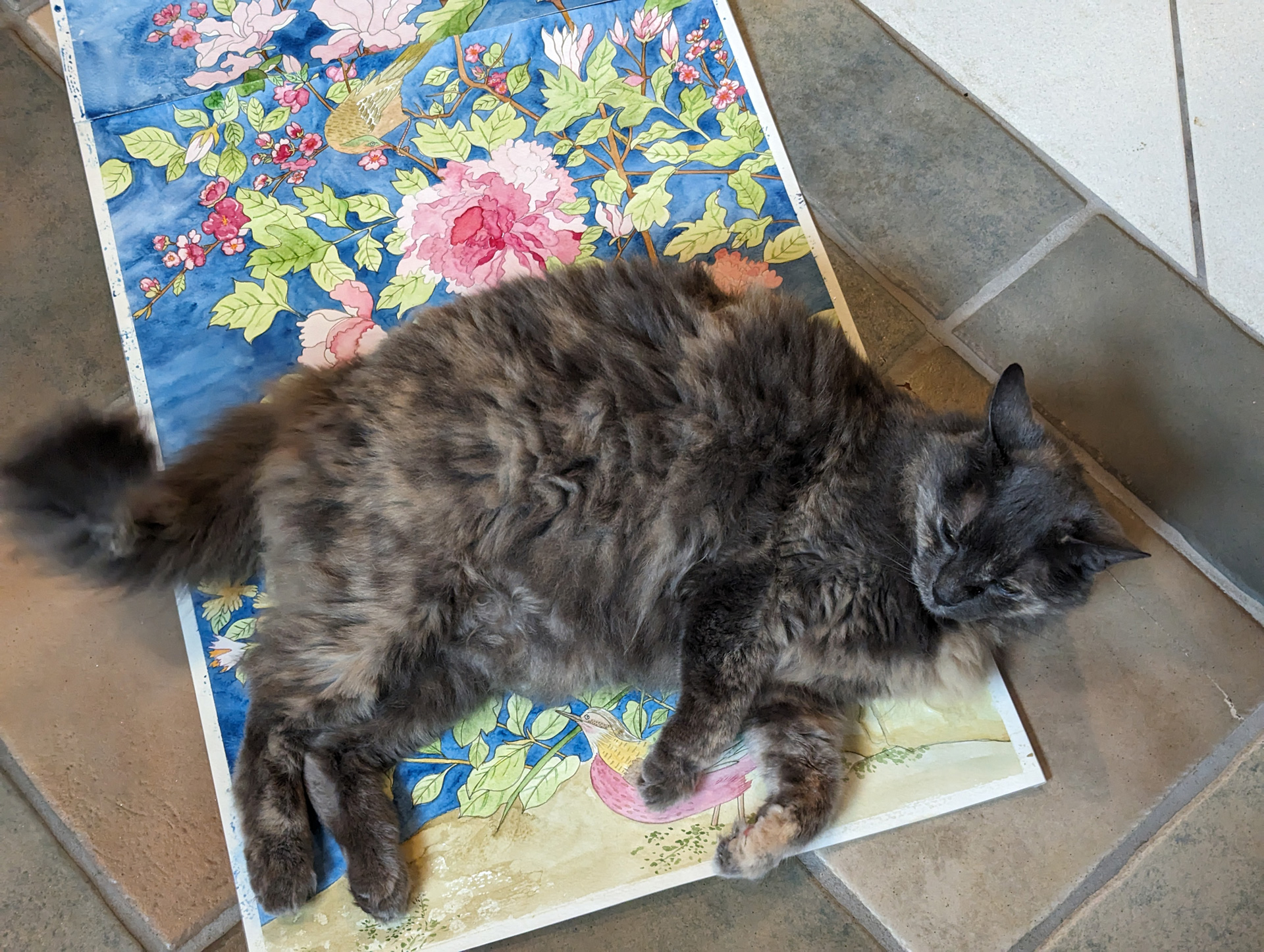 Jade Hall Wealth and Noble Picture Painted by Xu Xi Southern Tang ...